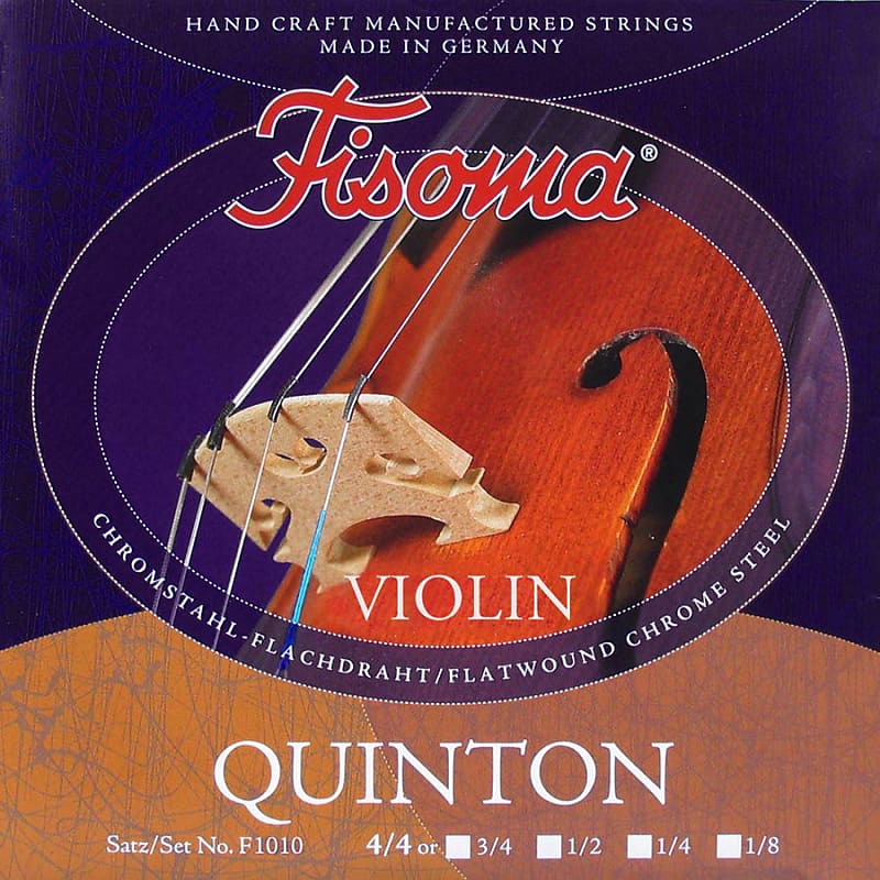 Fisoma Quinton F-1010 violin string set 4/4 | Reverb