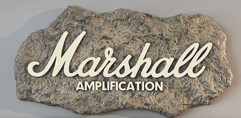 Rare Marshall Dealer Faux Rock Display Sign | Reverb