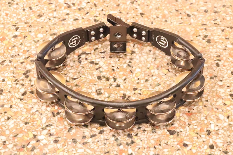 Latin Percussion LP Cyclops Mountable Tambourine Double Row | Reverb