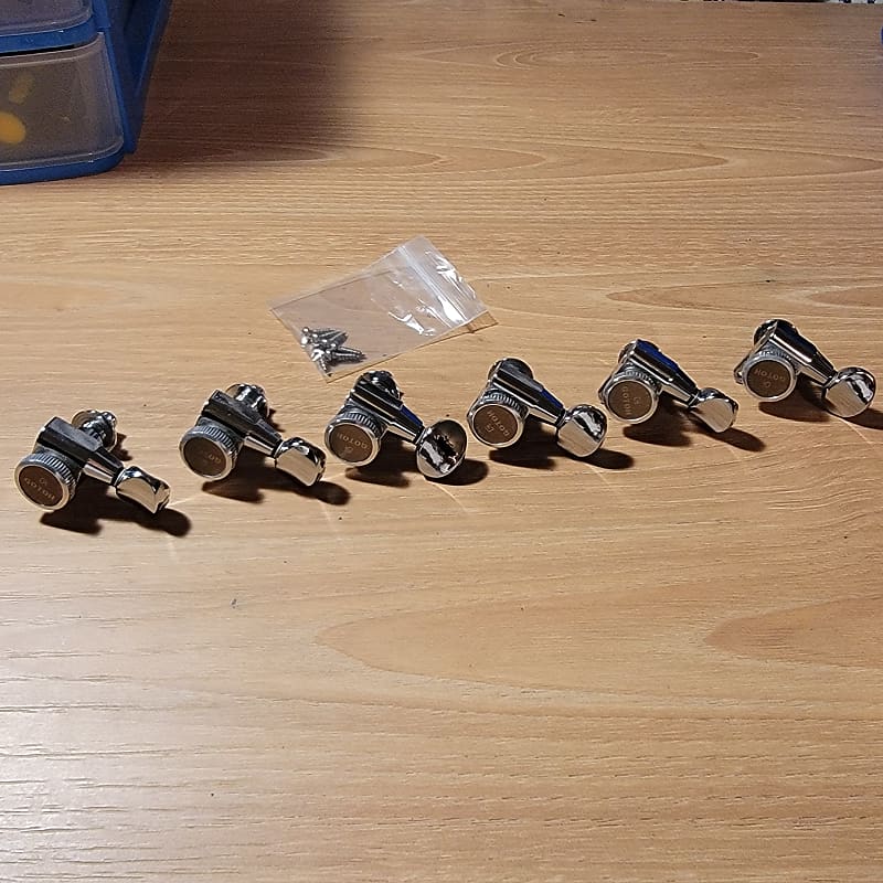 Gotoh 381 Magnum Trad Lock Inline Tuners - Chrome | Reverb