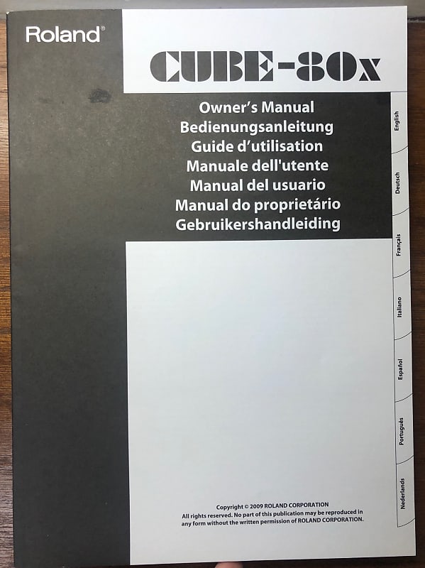 Roland Cube-80x Manual | Reverb