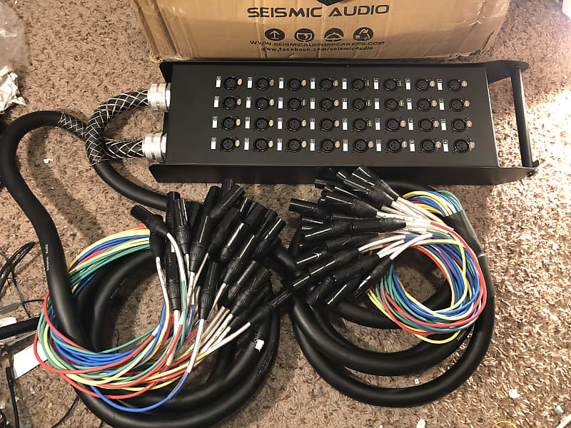 Seismic Audio SATSS-32x15x15 Splitter Snake 32 channels with | Reverb