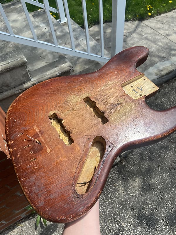 Ash Nitro Jazz Bass Body 70s-80s - Sienna Burst | Reverb