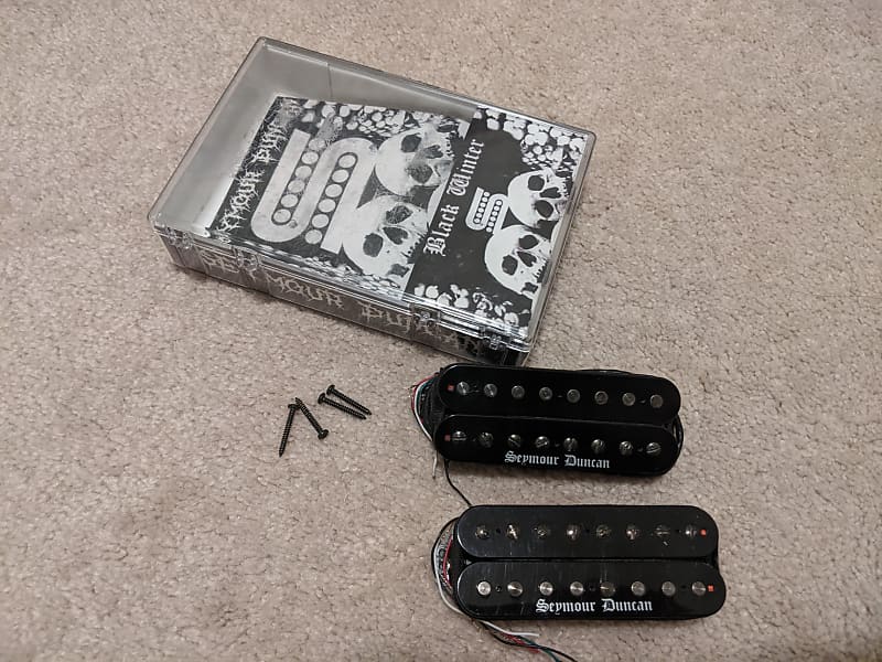 Seymour Duncan Black Winter 8 String Pickup Set Black | Reverb
