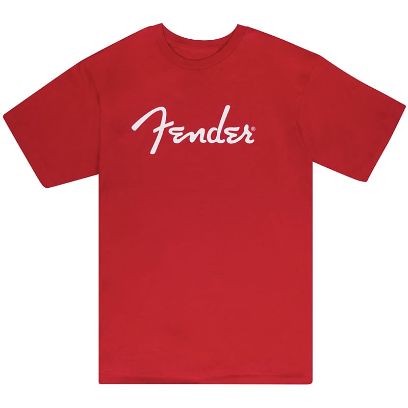 Fender T-Shirt - Spaghetti Logo / Dakota Red - EXTRA LARGE | Reverb