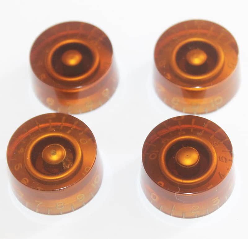Gibson Amber Barrel Speed Knobs | Reverb