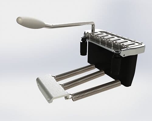 Hipshot 7 string contour chrome tremolo bridge with sustain | Reverb