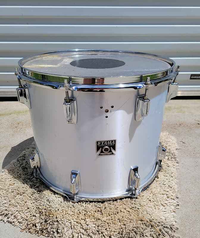 1980's Tama 15x12 Imperialstar Rack Tom - Metallic White | Reverb