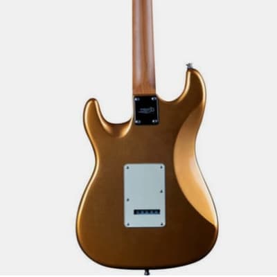 Jet JS-300-GD Electric Guitar - SSS Roasted Maple Neck - Gold | Reverb