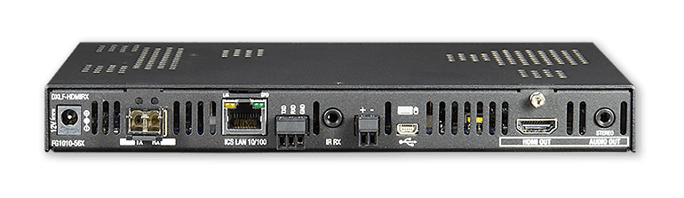 AMX DXF-RX-MMD DXLink™ HDMI Multimode Fiber Receiver, Duplex | Reverb
