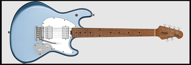 Sterling by Music Man Stingray SR50 Firemist Silver | Reverb