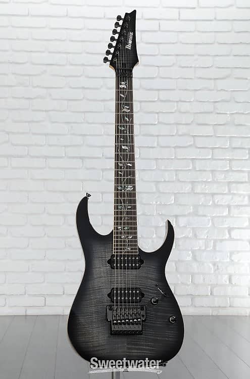 Ibanez J Custom RG8527 7-string Electric Guitar - Black | Reverb