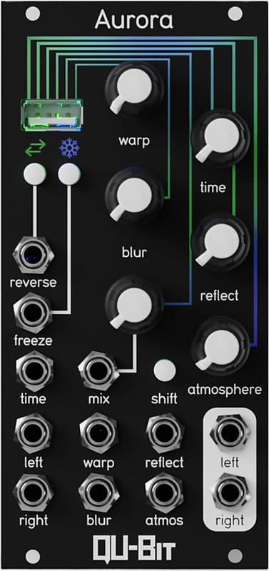 Qu-Bit Aurora Spectral Reverb Eurorack Synth Module | Reverb