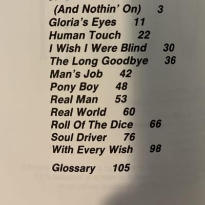 Bruce Springsteen - Human Touch - Guitar tab / tablature Book | Reverb
