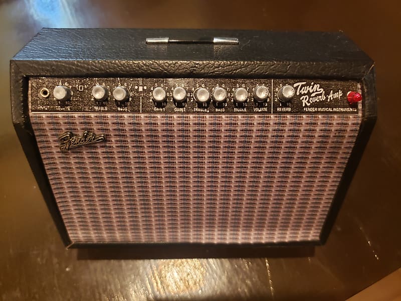 fender Twin Reverb Miniature Replica Black / Chrome | Reverb