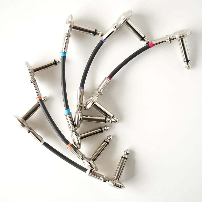 5 pack 4 in. New- Mogami 2314/Flathead Pan Patch Cables | Reverb
