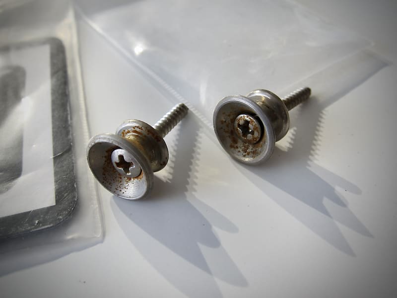 Fender Pre CBS Strap Pins (2) Authentic Vintage Part Circa | Reverb