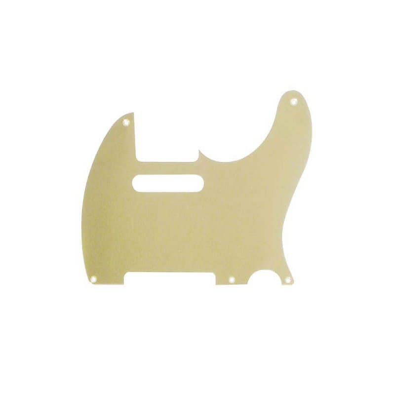 Tele Style 1 Ply Gold Mirror Pickguard | Reverb