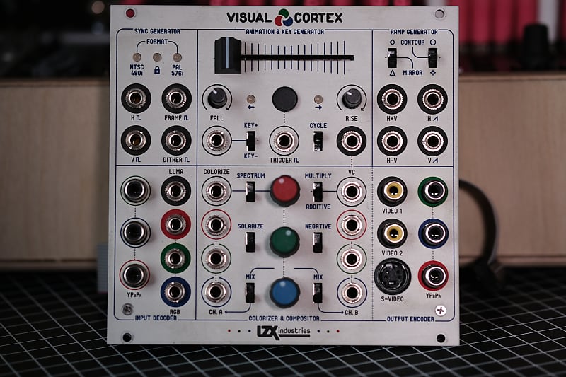 LZX Industries Visual Cortex Silver & Black Panel | Reverb