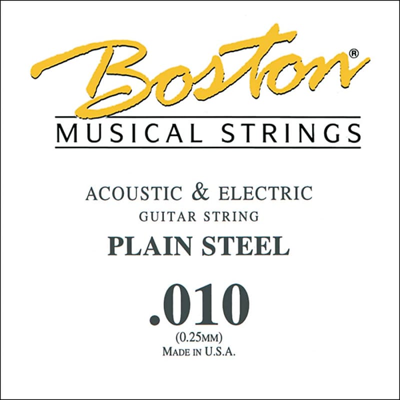 010 string, plain steel | Reverb