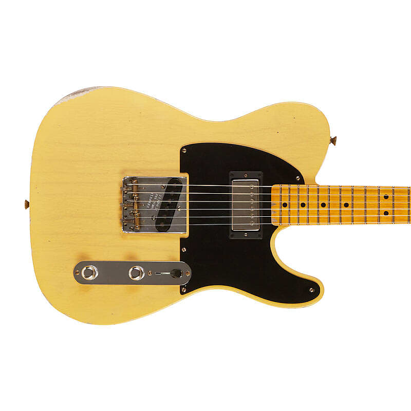 Fender Custom Shop 1951 HS Telecaster Relic Nocaster Blonde | Reverb