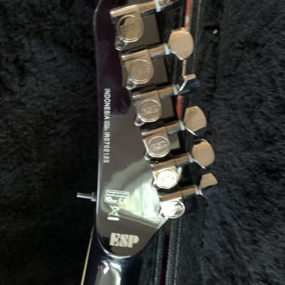 ESP LTD MH-250 quilted black electric guitar great shape | Reverb