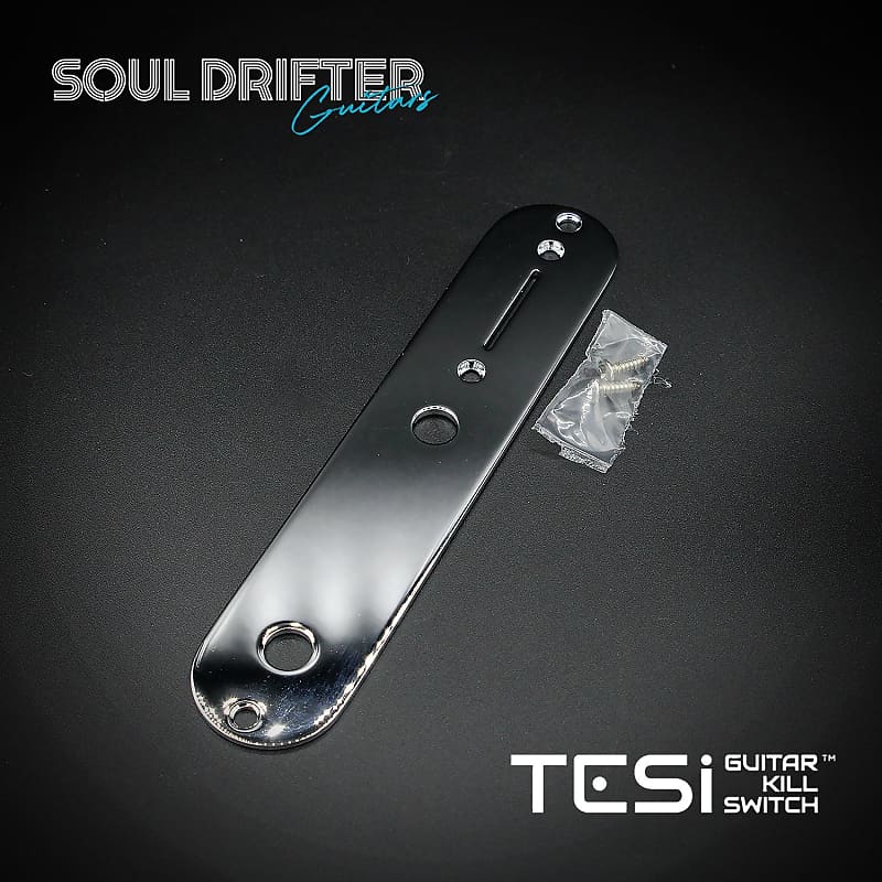 Tesi Telecaster Control Plate - Chrome | Reverb Australia