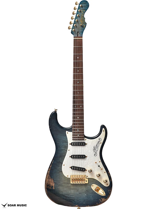momose Guitar MC-Premium/FT #16445 2023 - Blue Burst Aged | Reverb