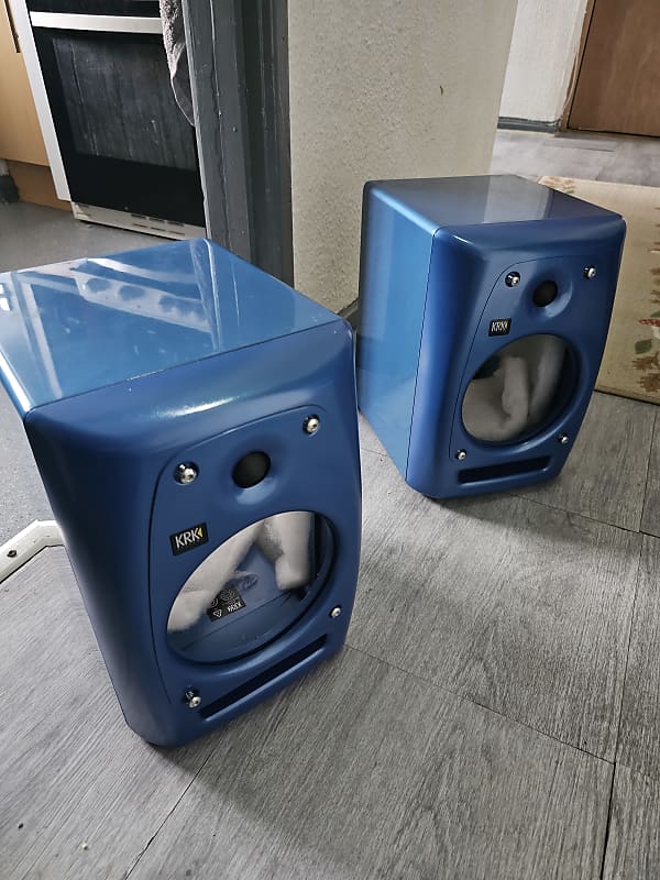 Limited edition KRK Rokit 6 enclosures - Metallic Blue | Reverb