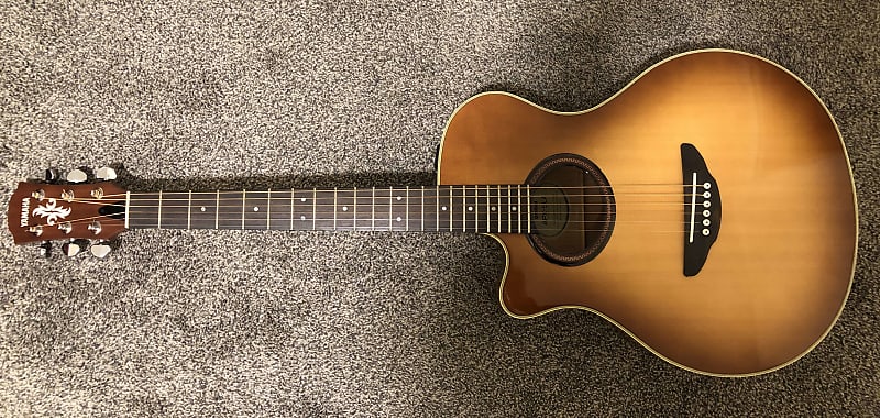 Left handed Yamaha APX-5A Thinline Acoustic-Electric Guitar | Reverb