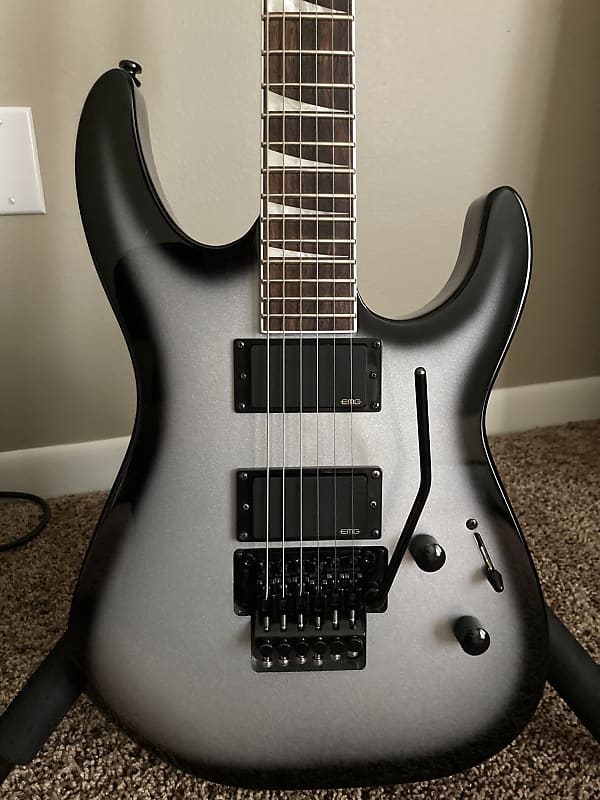 Jackson X Series Soloist Silverburst EMG PICKUPS | Reverb