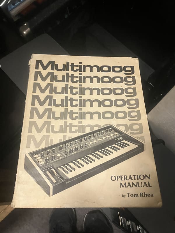 Moog Multimoog Vintage/Original Manual 70s-80s | Reverb