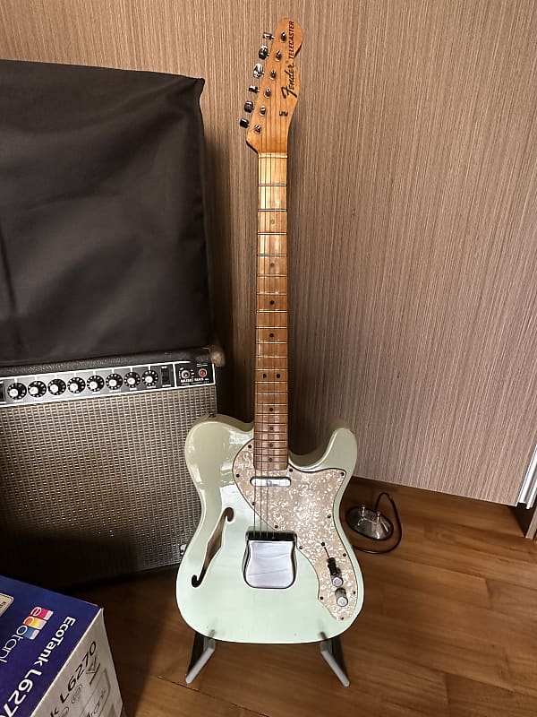 Fender Telecaster Thinline 1968 Sonic Blue | Reverb