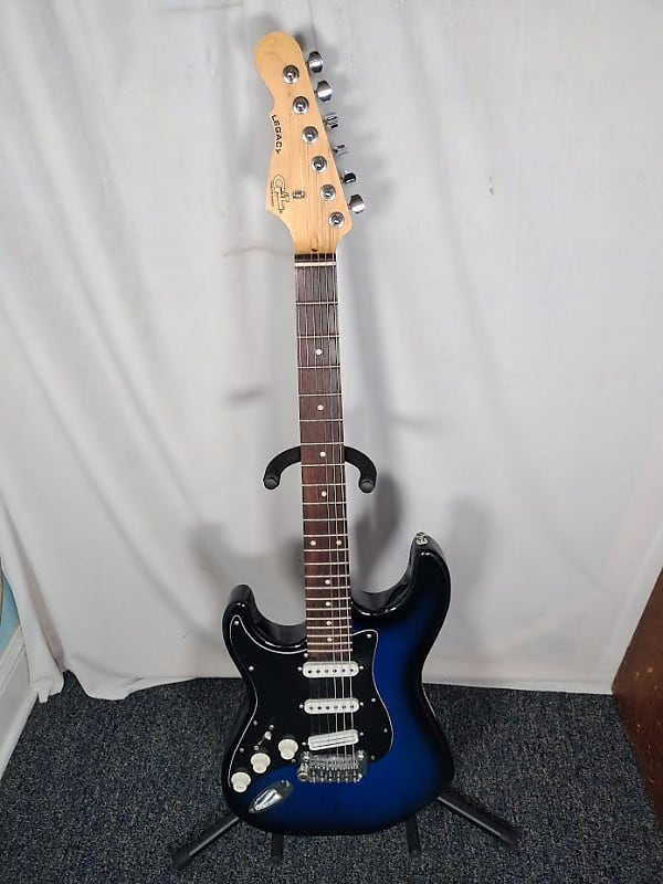 G&L Tribute Legacy Series Left-Handed Electric Guitar - Blue | Reverb