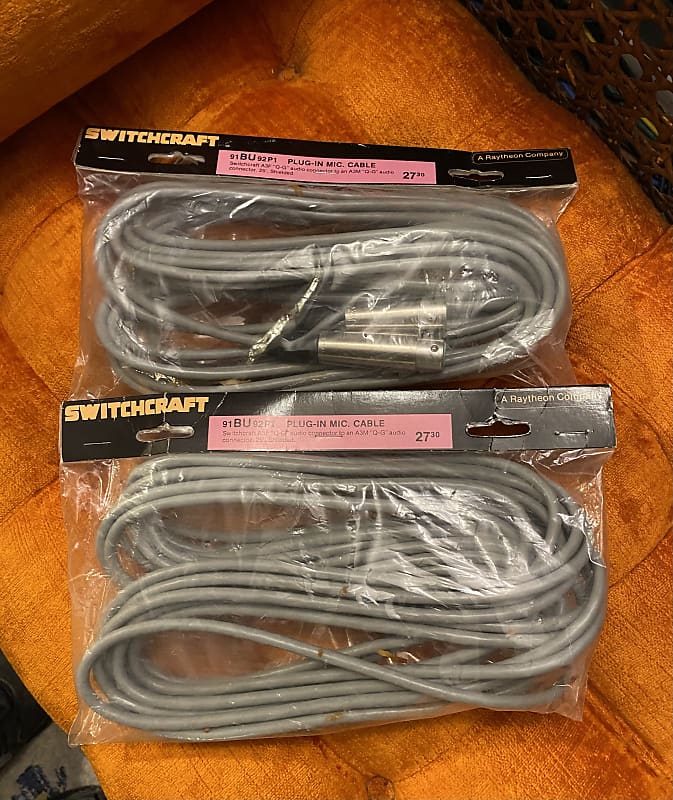Vintage Switchcraft Cables 25 foot x2 Switchcraft 60’s/70’s | Reverb