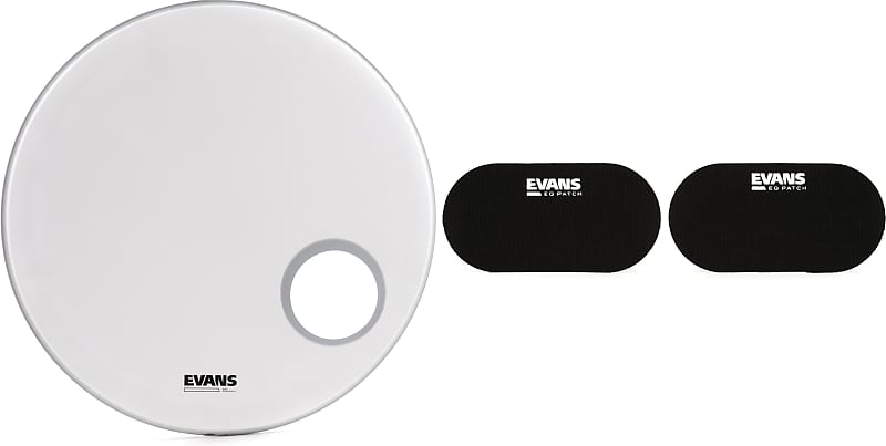 Evans EQ3 Coated Bass Resonant Head - 24 inch Bundle with | Reverb