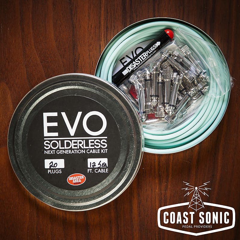 Disaster Area EVO Solderless Cable Kit 20 plugs (multiple | Reverb UK