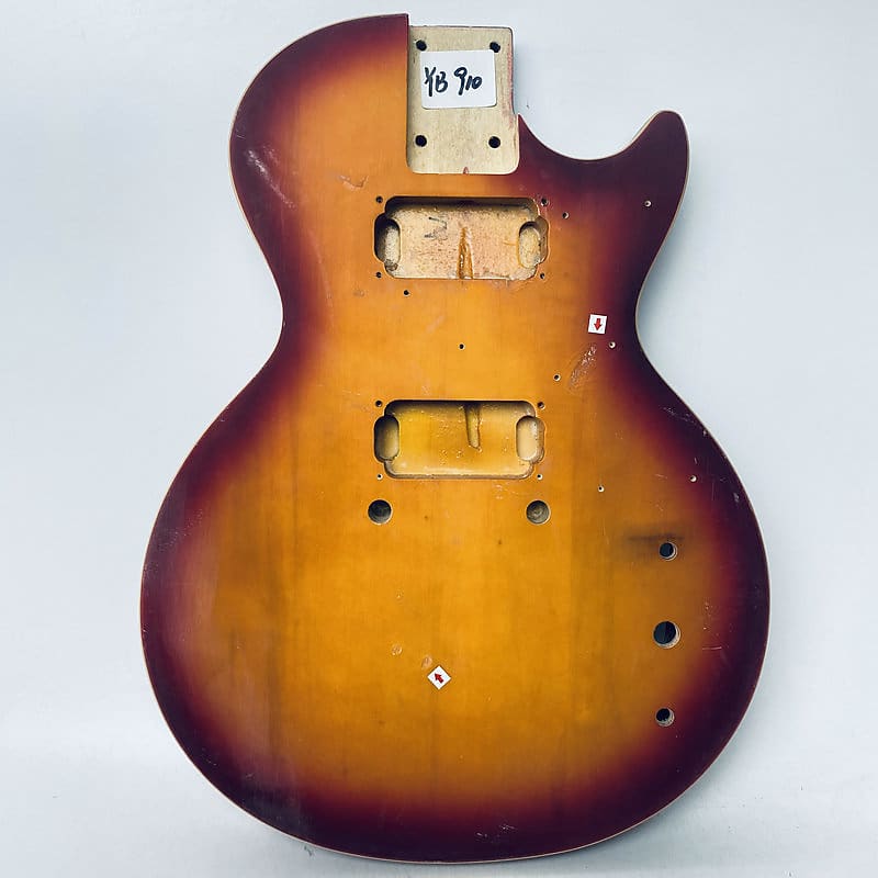 Cherry Burst Les Paul LP Style Guitar Body DIY Project | Reverb