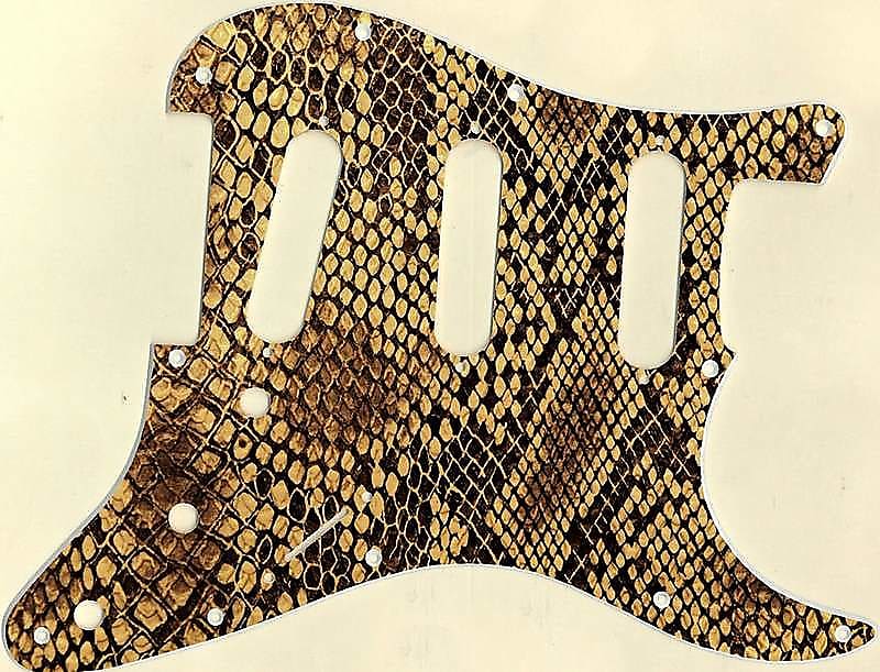 Graphical pickguard Fender Stratcaster Strat SSS 11 Hole | Reverb