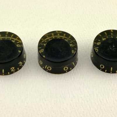 Gibson Speed Knobs Set of 3 '70s - Black | Reverb