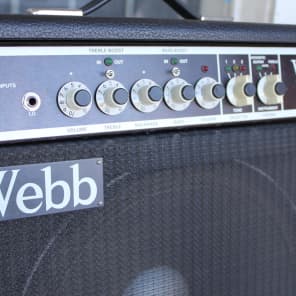 Webb 6-14GP Black 1X15 Steel Guitar Amplifier with Cover USA | Reverb