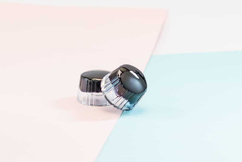 Black & Clear Vintage Inspired Knob Duo | Reverb