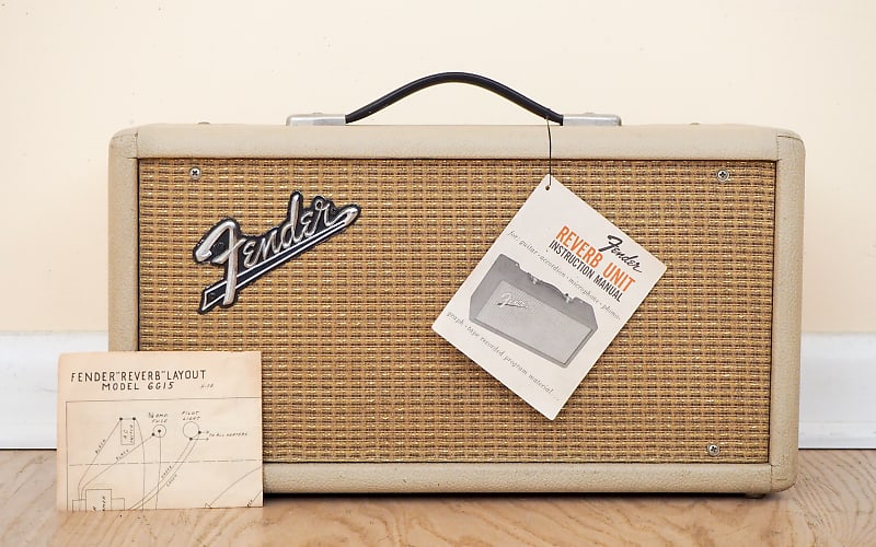 1964 Fender Reverb Unit Pre-CBS Vintage Blonde Gold Sparkle | Reverb