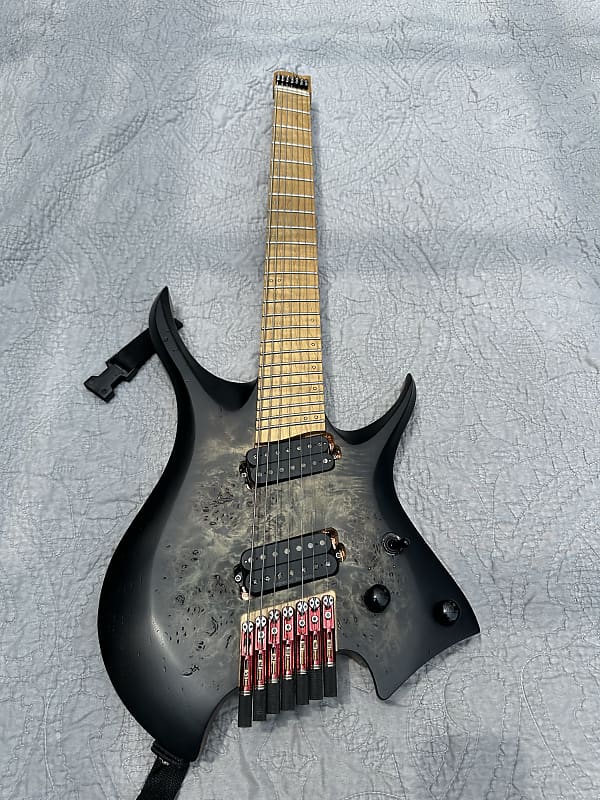 NK 7 String Headless Multiscale 2021 - Charcoal Burst | Reverb