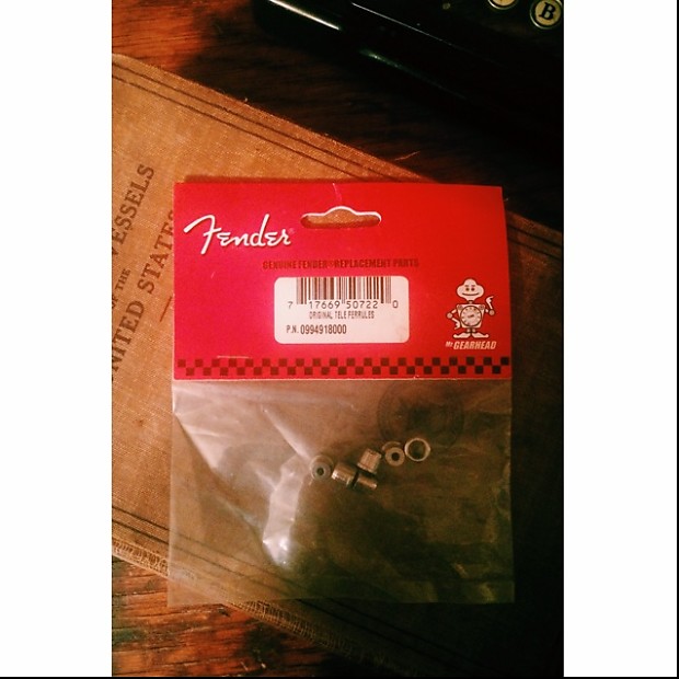 Fender Genuine Tele Ferrules Chrome NOS | Reverb