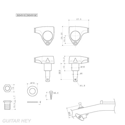 NEW Gotoh SGV510Z-M07 Tuners L3+R3 Set Advanced Tuning 21:1 | Reverb
