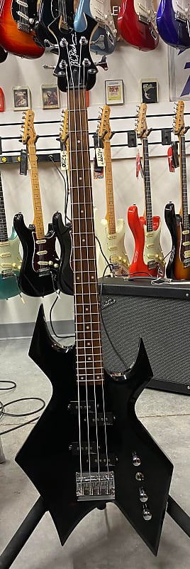 B.C. Rich Platinum Warlock Bass | Reverb