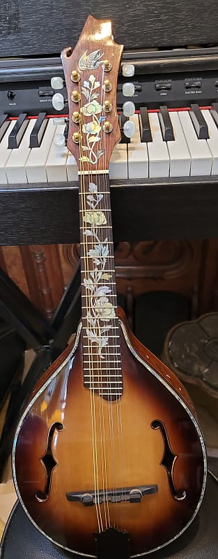 Antoniotsai A-Style Solid Walnut Mandolin With Tone Ring. | Reverb