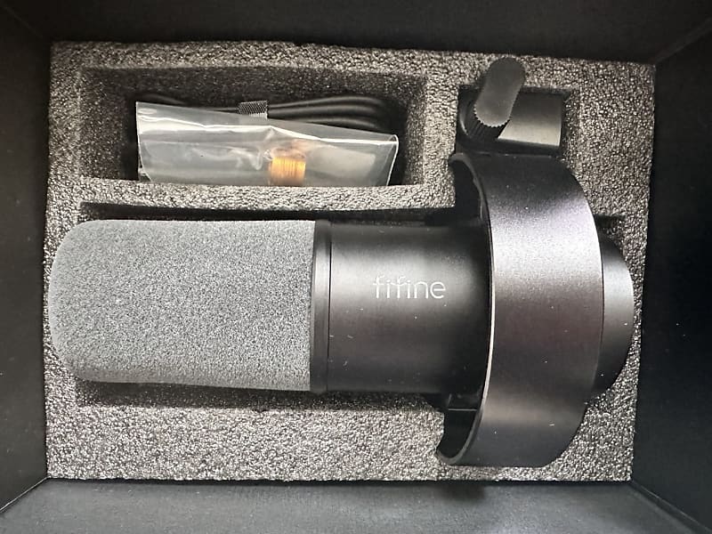 Fifine K688 USB/XLR Dynamic Mic with Shock Mount, Touch-Mute, | Reverb