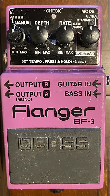 Boss BF-3 Guitar/Bass Flanger Pink | Reverb